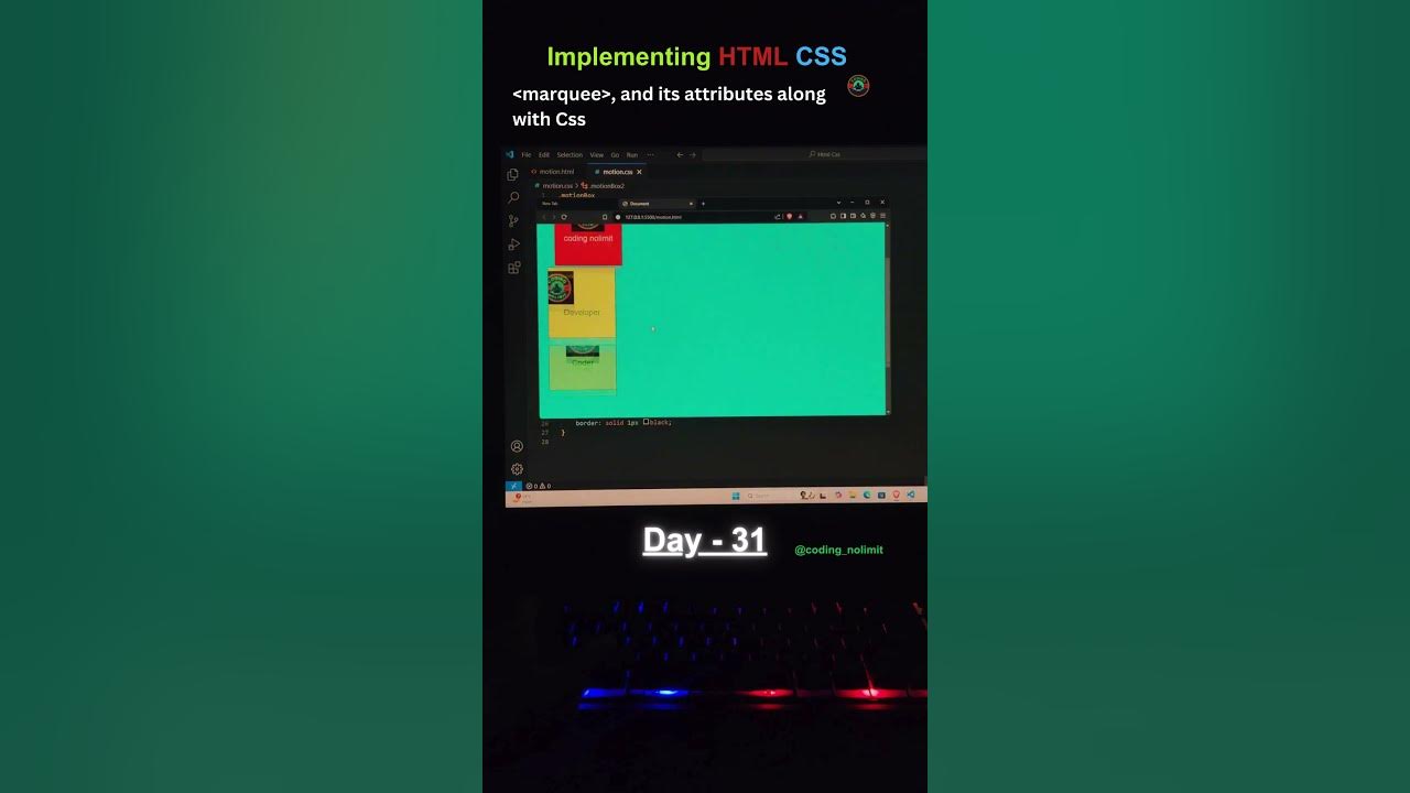 Day-31 Challenge 🎯 Html & Css👨‍💻. coding_nolimit #shorts #youtubeshorts #coding #html - YouTube