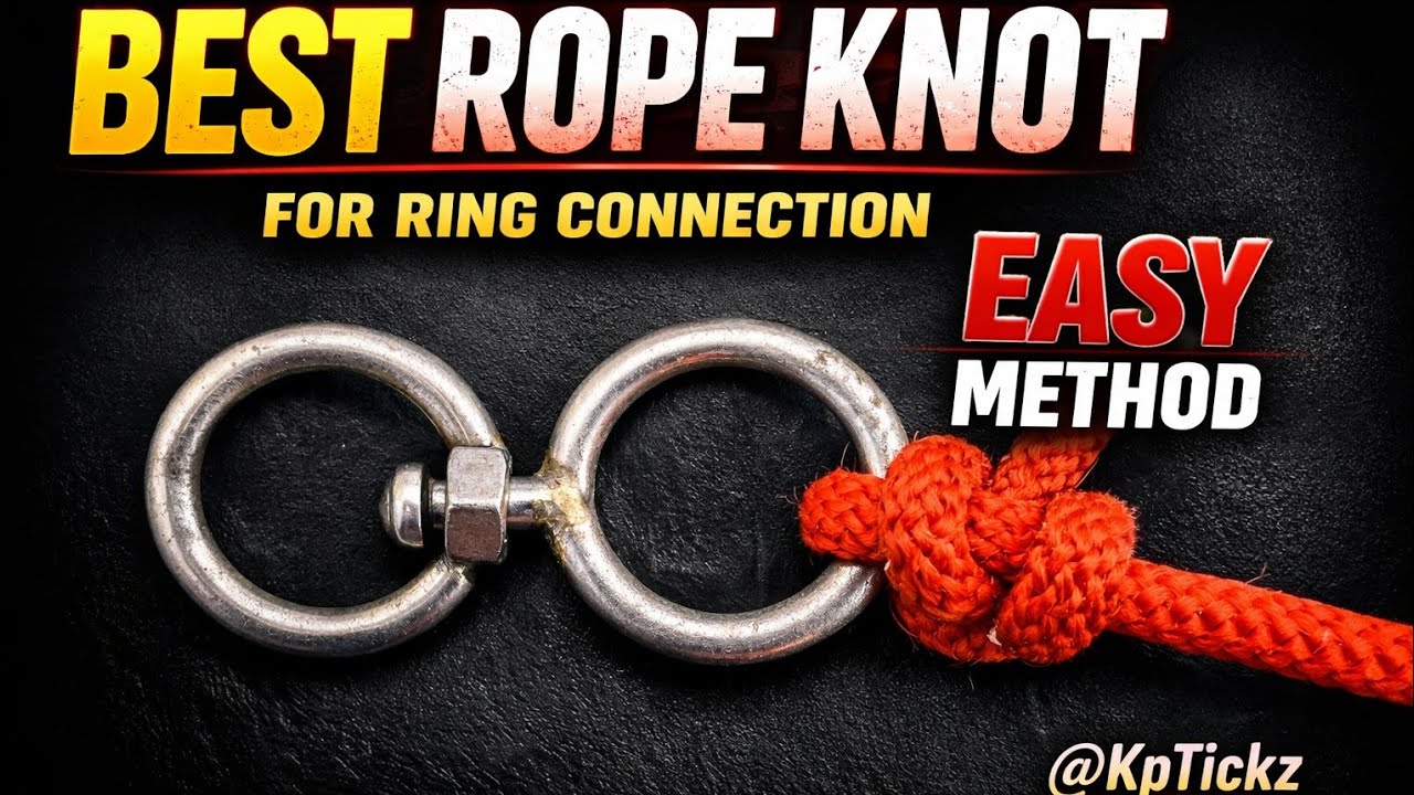Best Rope Knot for Ring Connection – Easy Method || Strong Ring Knot ...