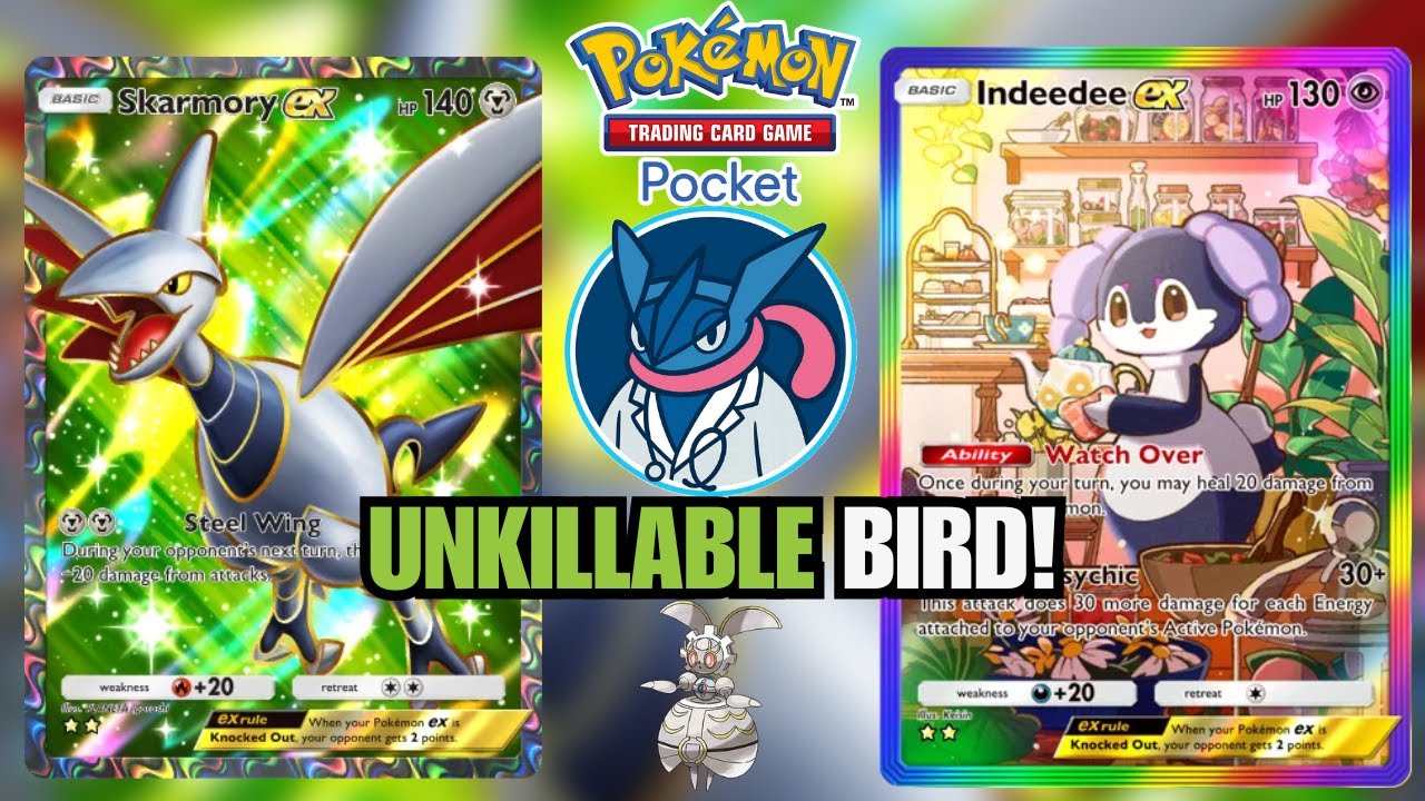 INDEEDEE Turns SKARMORY EX Into an UNKILLABLE WALL! Pokémon TCG Pocket ...