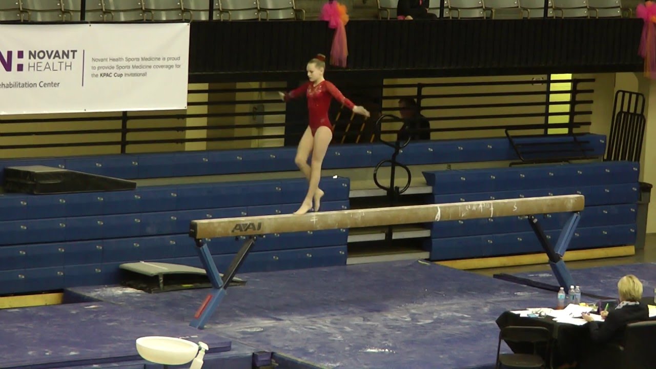 Hallie Fowler Beam - 2016 Elite Qualifier Charlotte - YouTube