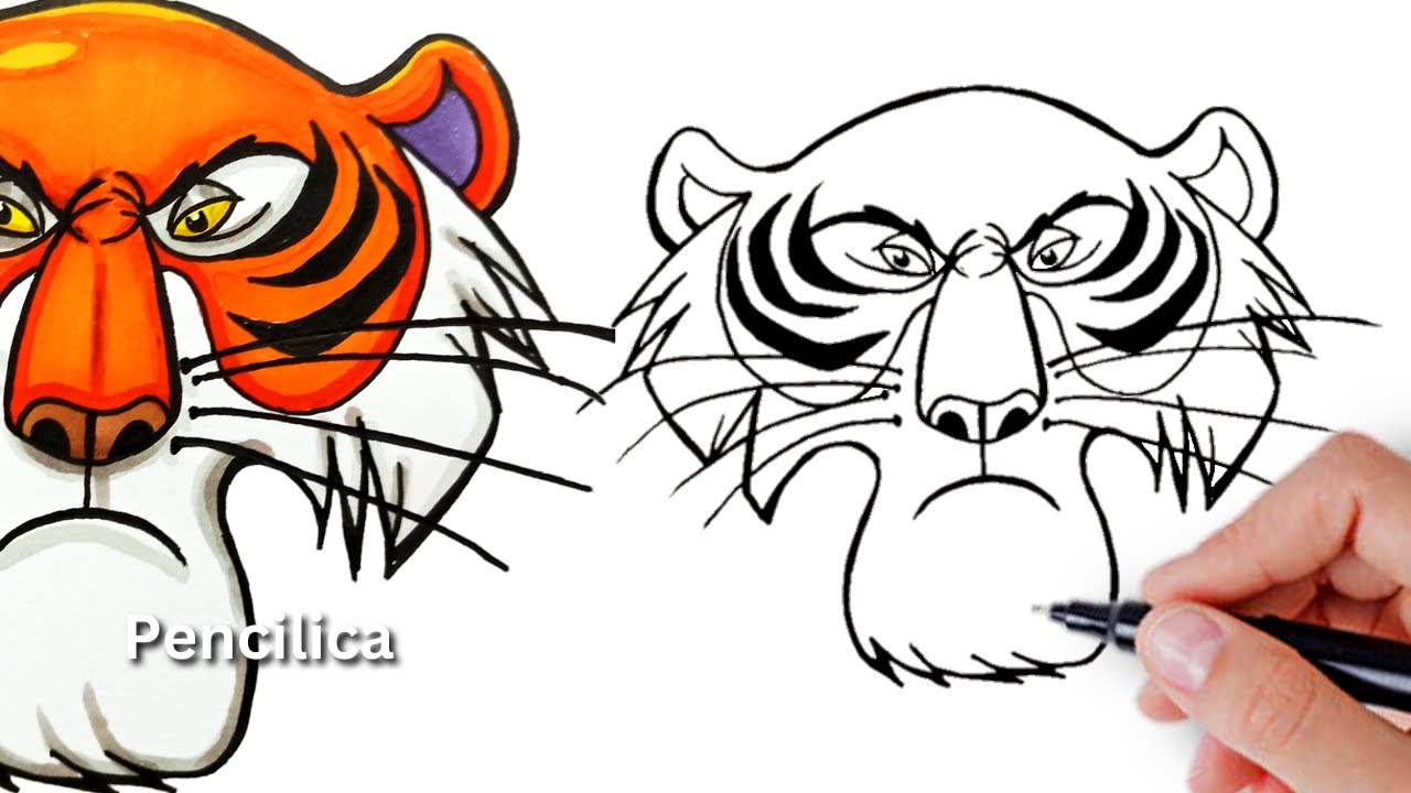 How To draw Shere Khan || The Jungle book - YouTube