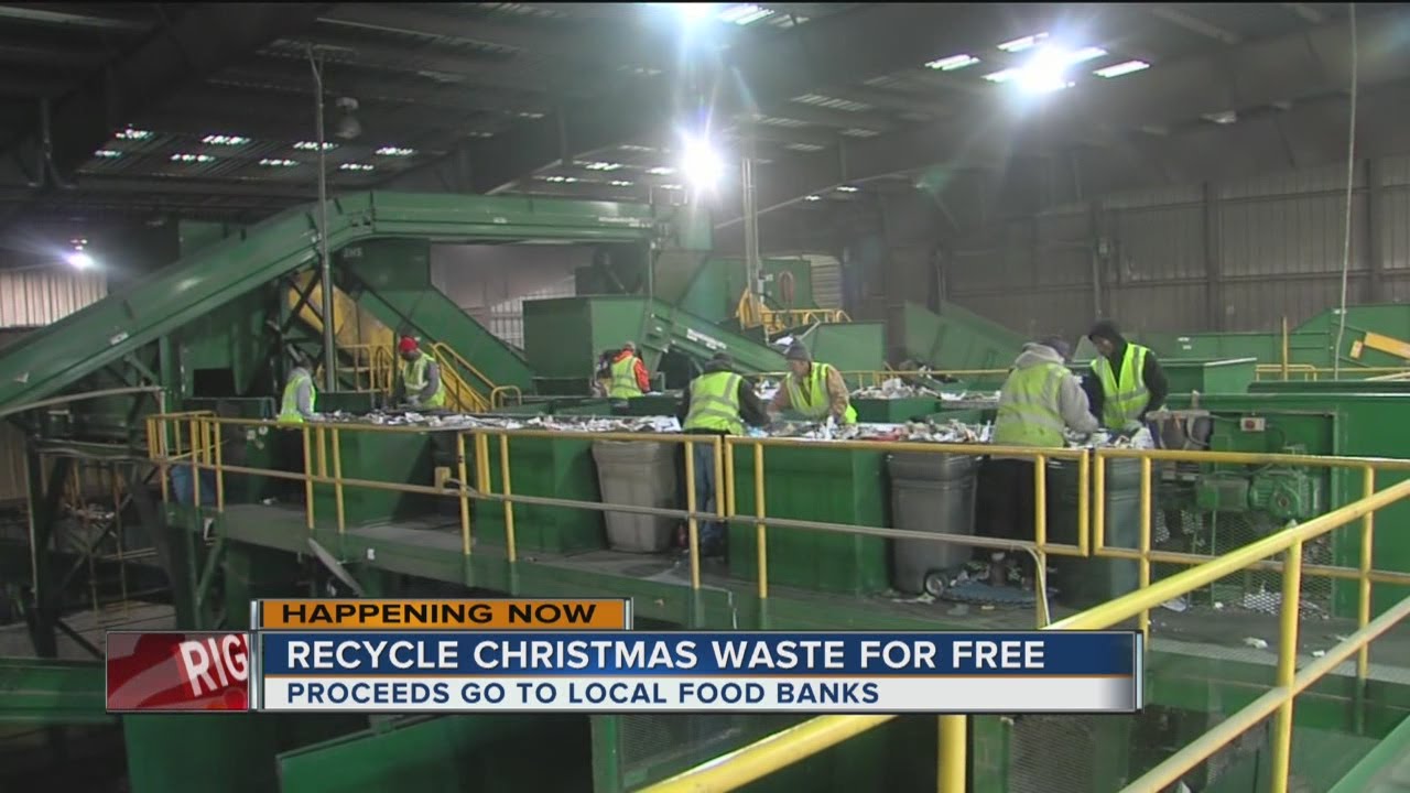 American Waste Control recycling all Christmas waster for free - YouTube