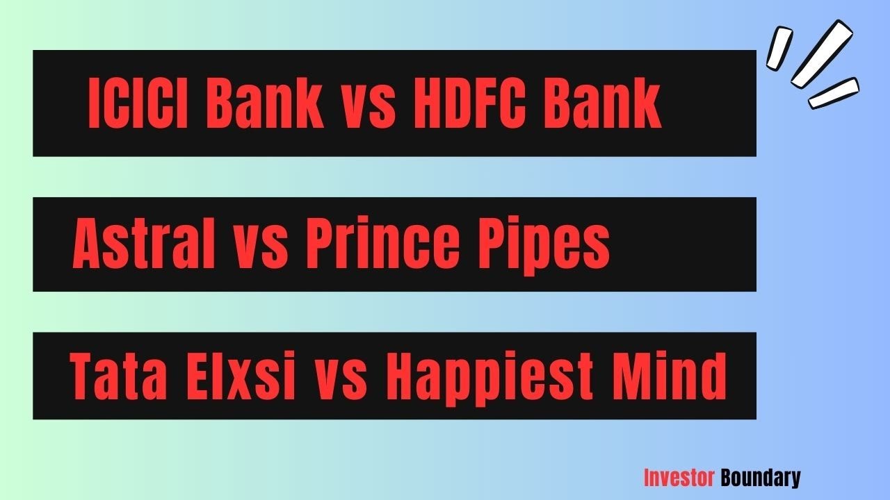 Quick Analysis ! ICICI ! HDFC ! Astral ! Prince Pipes ! Tata Elxsi ...