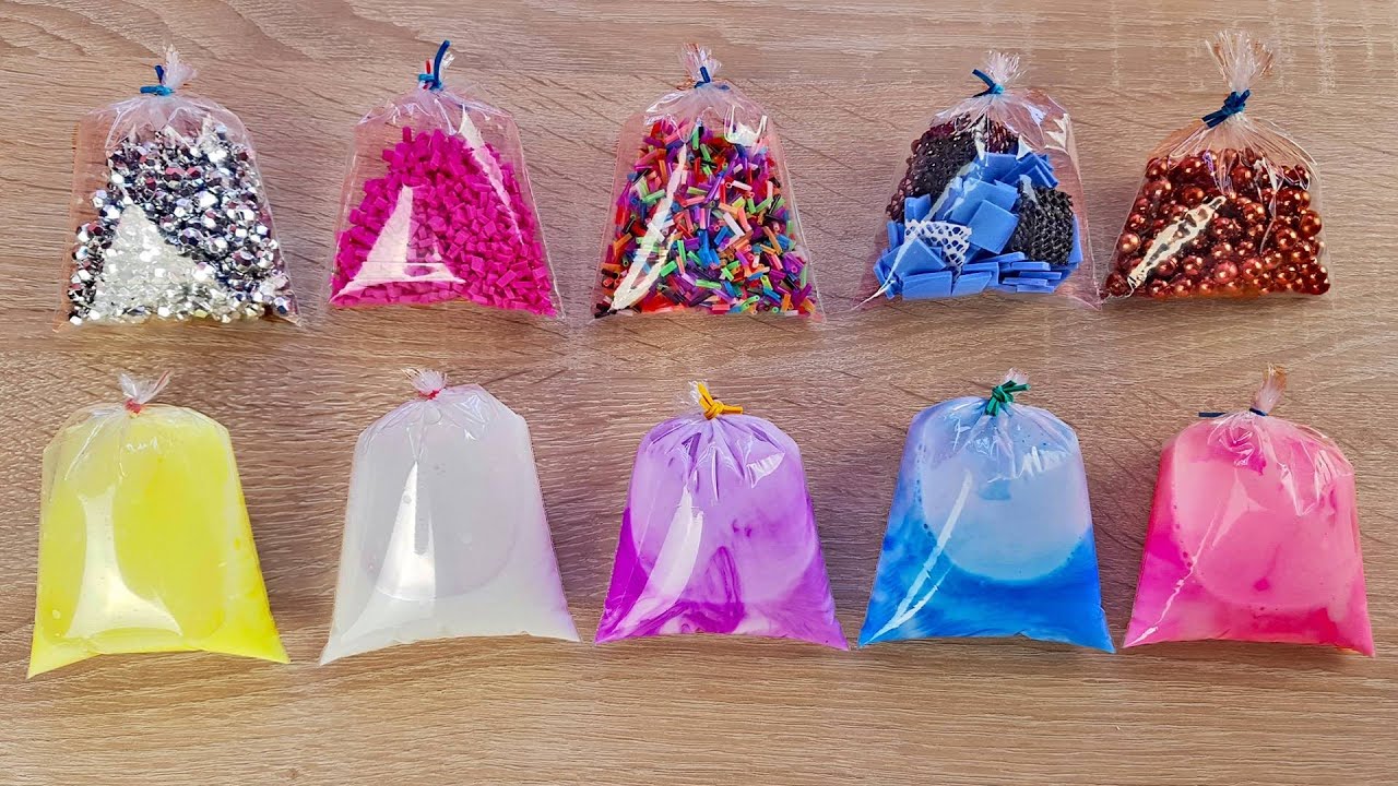 Making Slime With Bags - Crunchy - YouTube