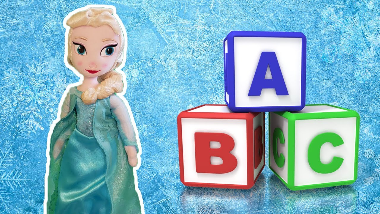 Learning ABC with Frozen ELSA 😍 ABC Alphabet Song ABC Song for Children ...