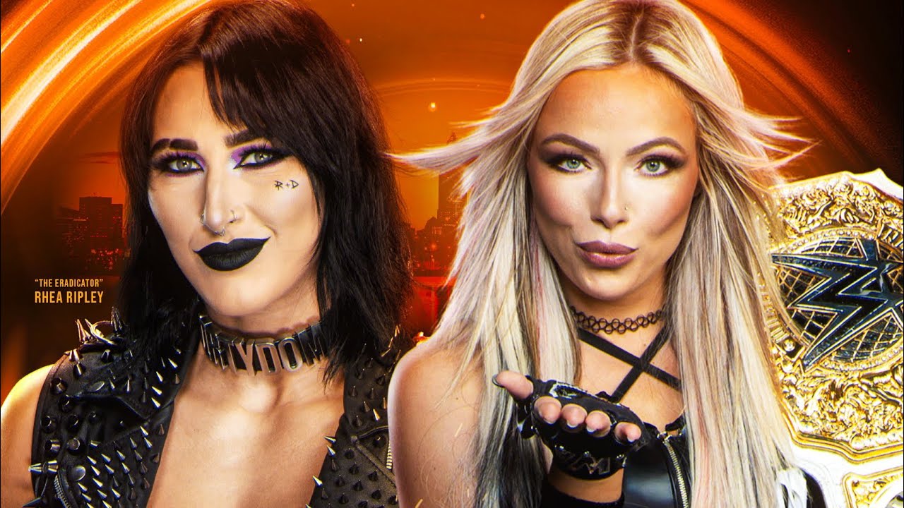 WWE RAW RHEA RIPLEY VS LIV MORGAN AT SUMMERSLAM - YouTube