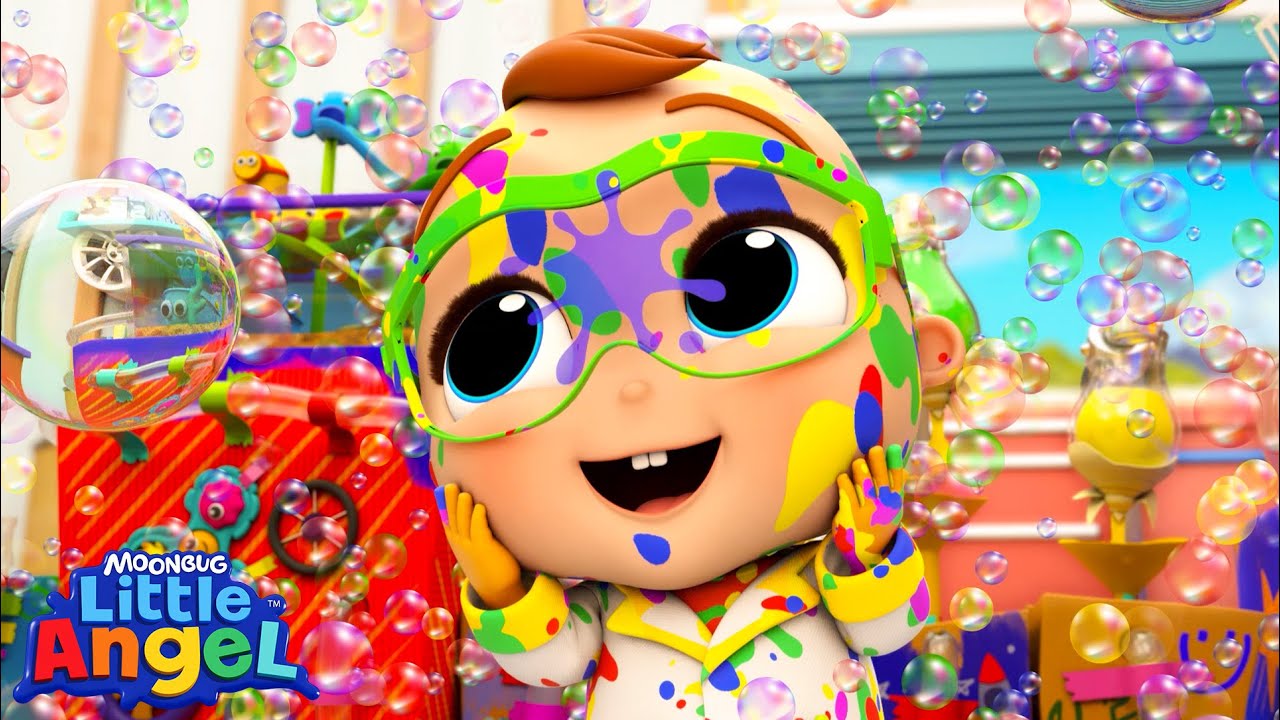 Learn Colors with Rainbow Bubbles! 🌈🫧 Little Angel | Community Corner 🌸 ...