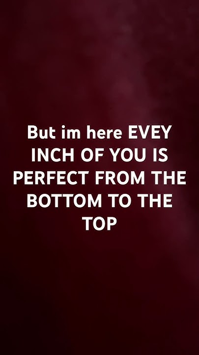 YOU ARE PERFECT JUST THE WAY YOU ARE - YouTube