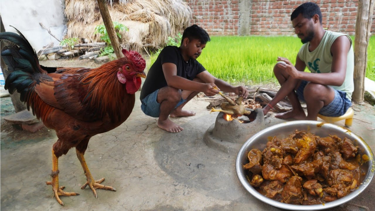 देसी मुर्गा देहाती स्टाइल से बनाने का विधि / desi murga chicken recipe ...