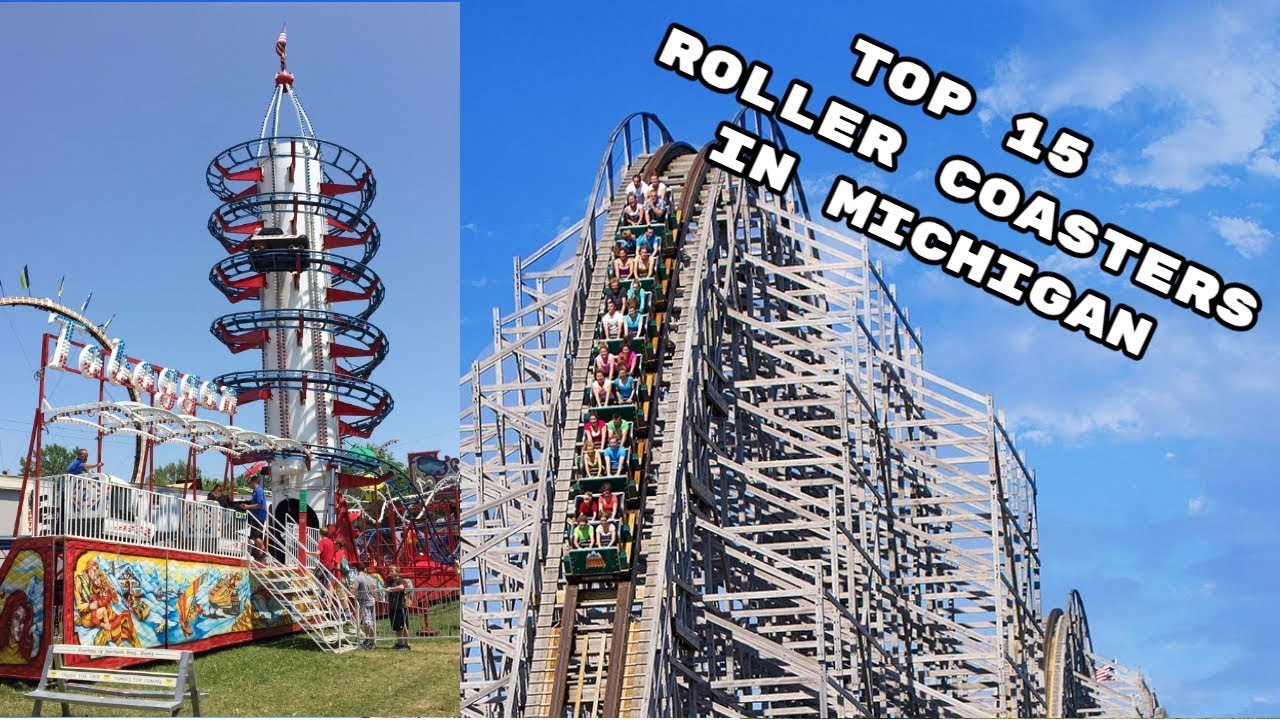 Top 15 Roller Coasters in Michigan - YouTube