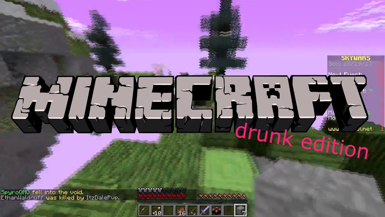 minecraft : drunk edition - YouTube