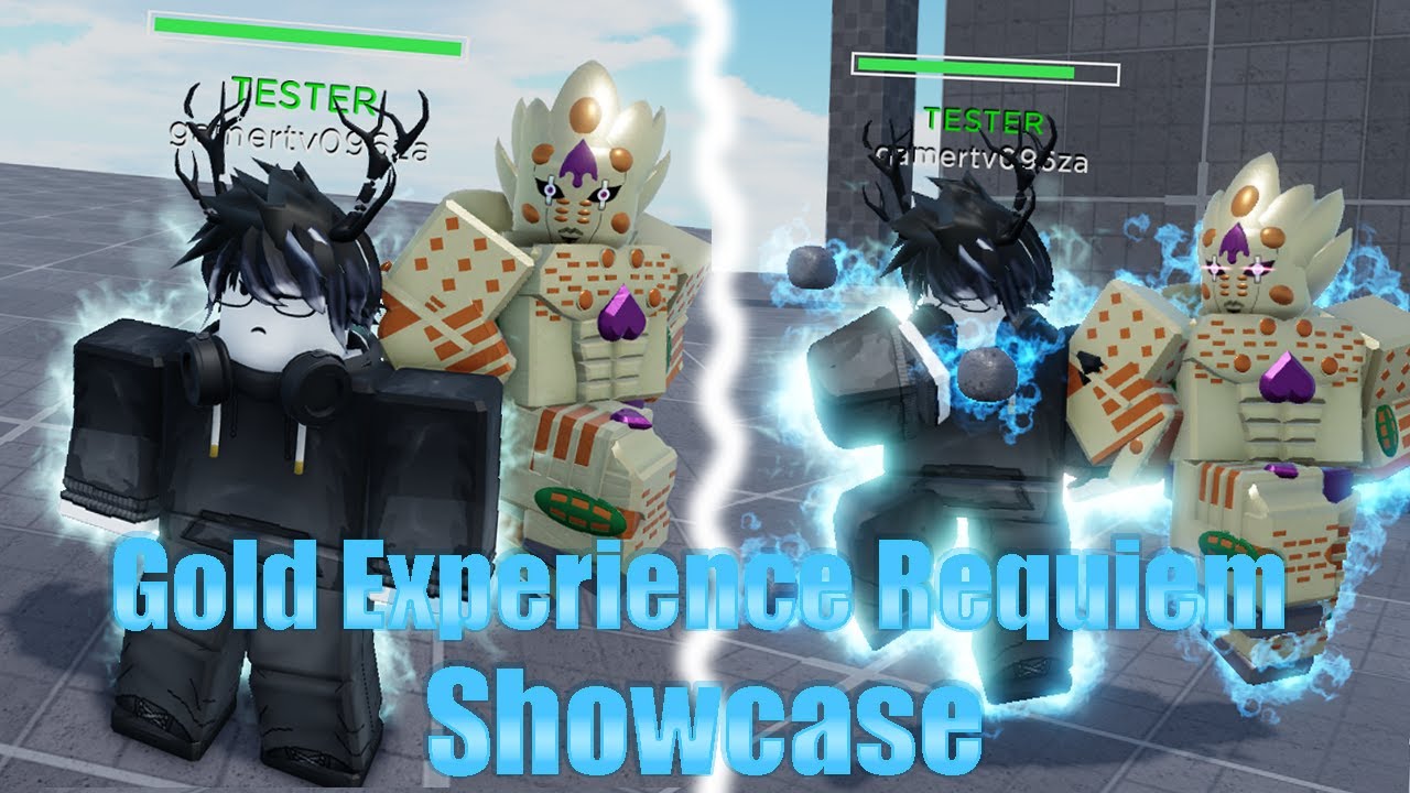 Gold Experience Requiem Showcase | Roblox JJBA: Bloodline Legacy ( NEW ...