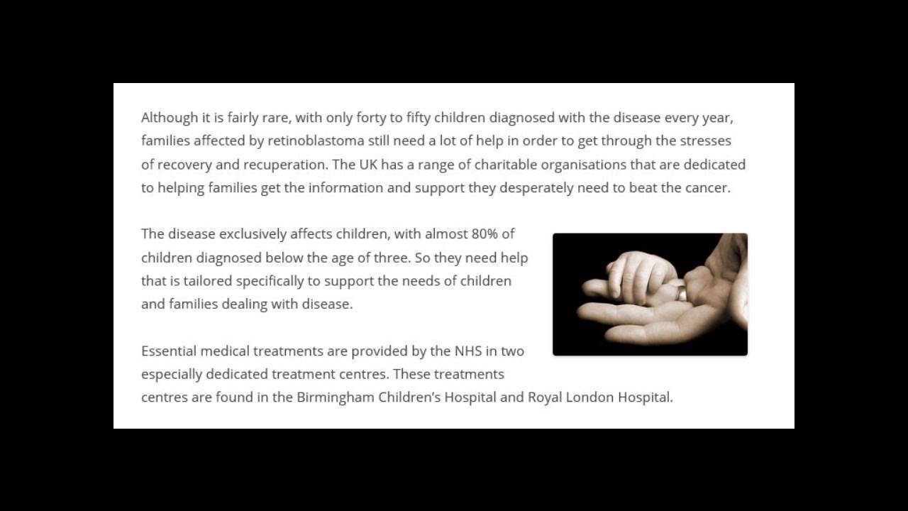 Brian Barso – Organisations Supporting Retinoblastoma Sufferers - YouTube