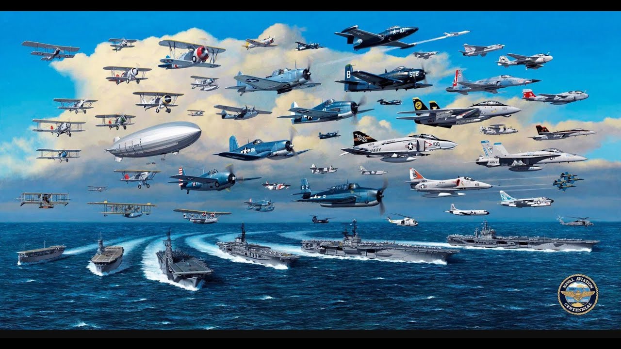 100 USN Aircraft in formation at once! Centennial of Navy Aviation ...