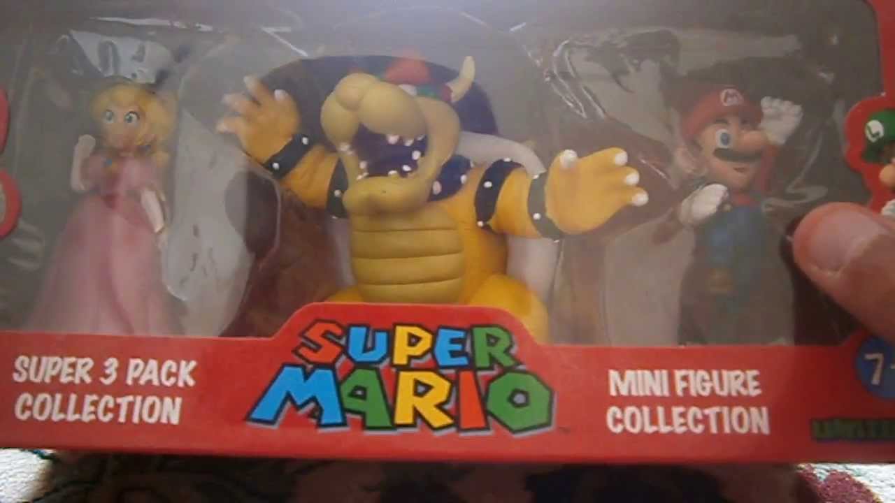 super mario 3 pack collection unboxing - YouTube