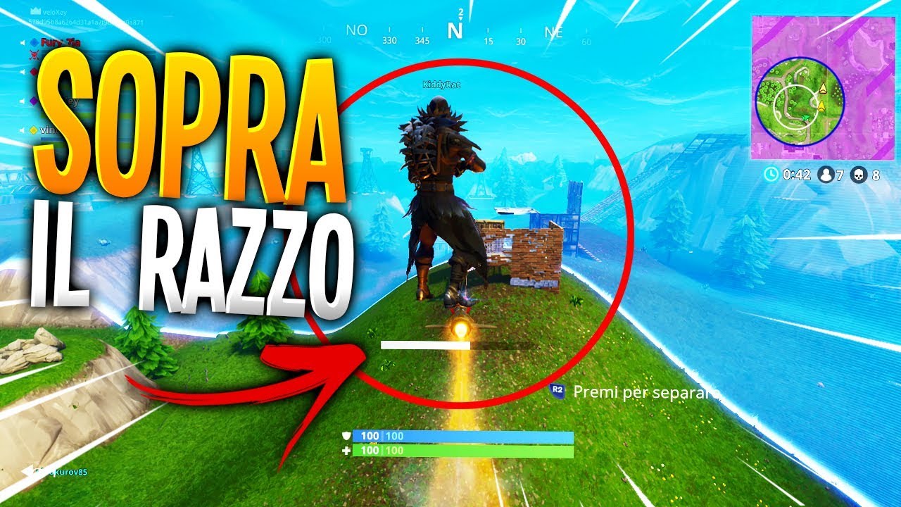 ATTACCO AL FORTINO SOPRA IL RAZZO TELEGUIDATO!! - FORTNITE IN TEAM ...