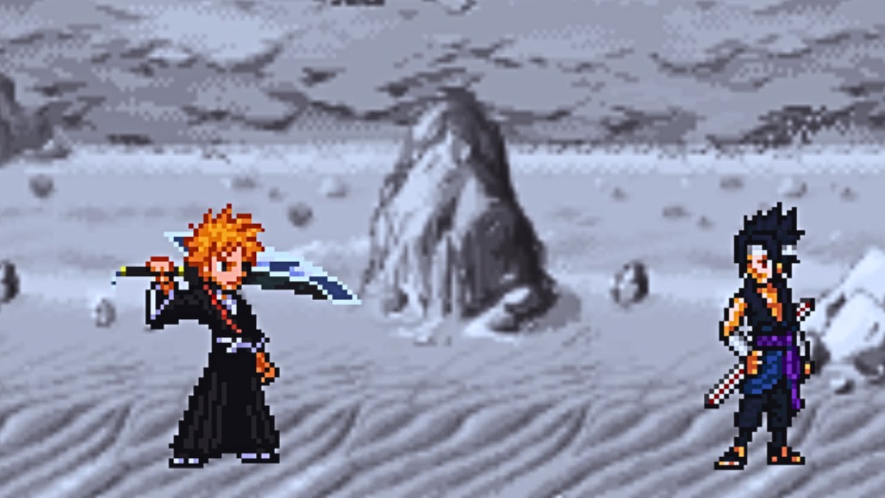 Fullbring Ichigo vs Hebi Sasuke|Bleach Vs Naruto 3.3|Full Fight - YouTube