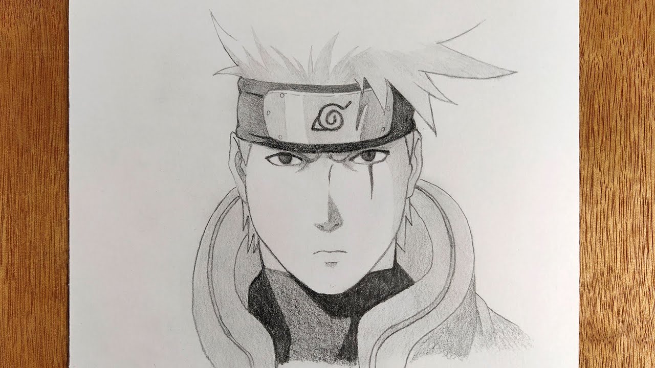 How To Draw Kakashi - Step by Step - YouTube