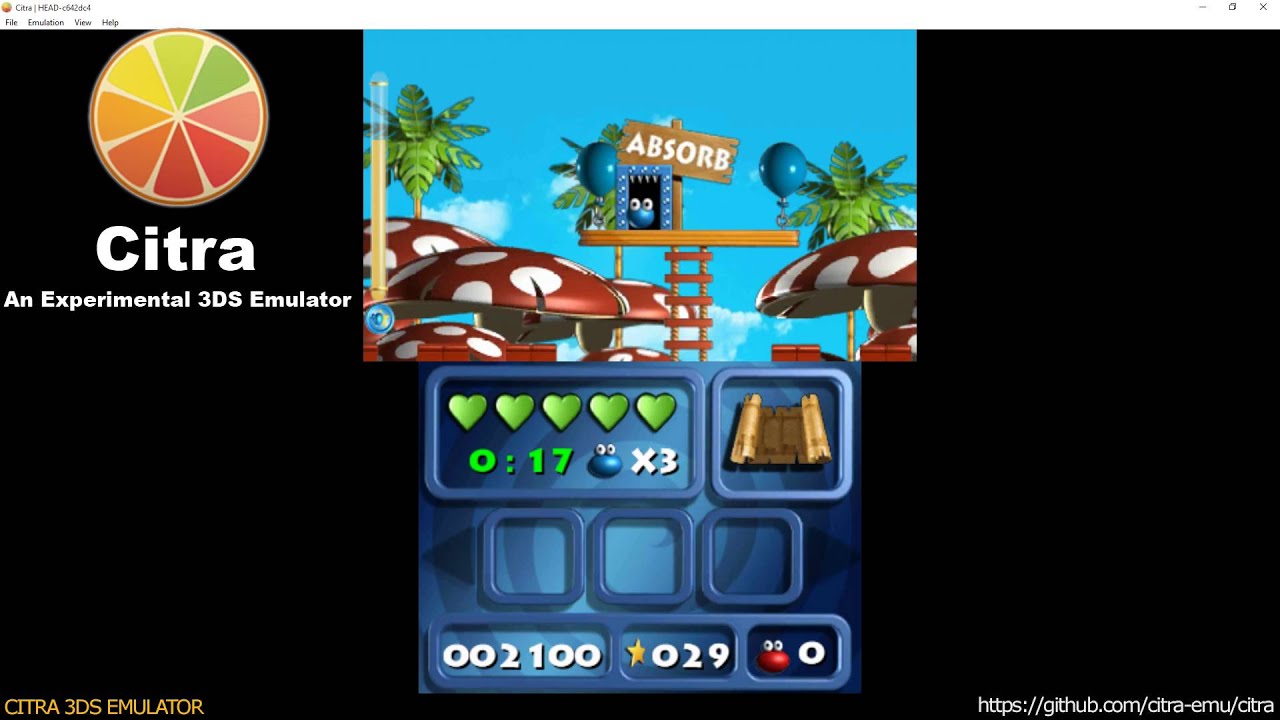 Citra 3DS Emulator - Putty Squad Ingame Shader JIT - YouTube