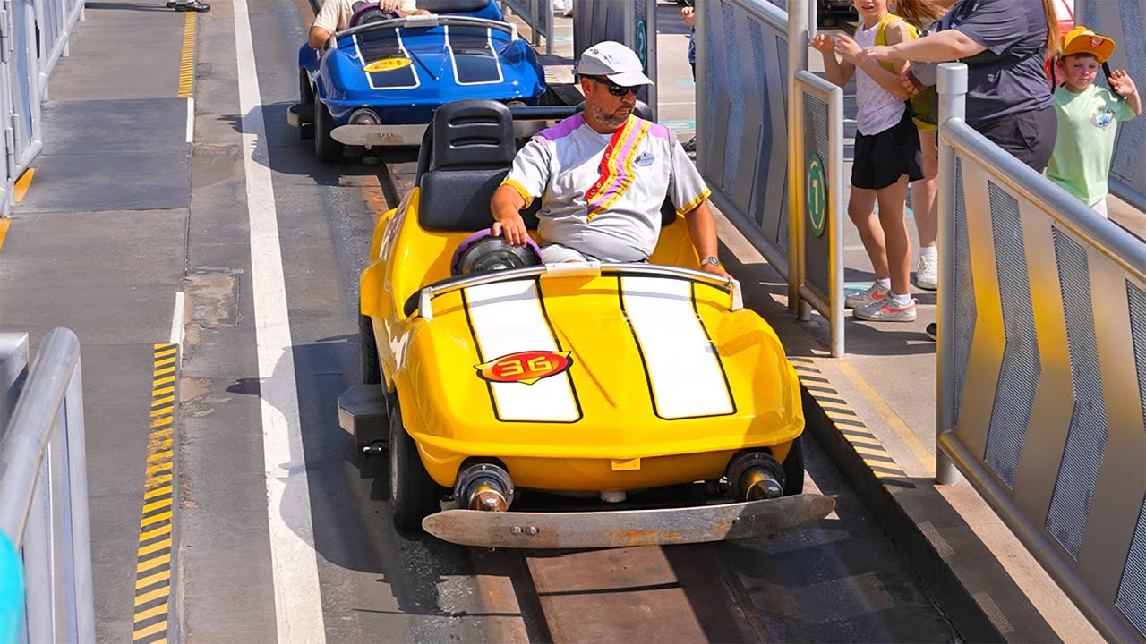 Tomorrowland Speedway 2025 - Magic Kingdom Race Car Ride at Walt Disney ...