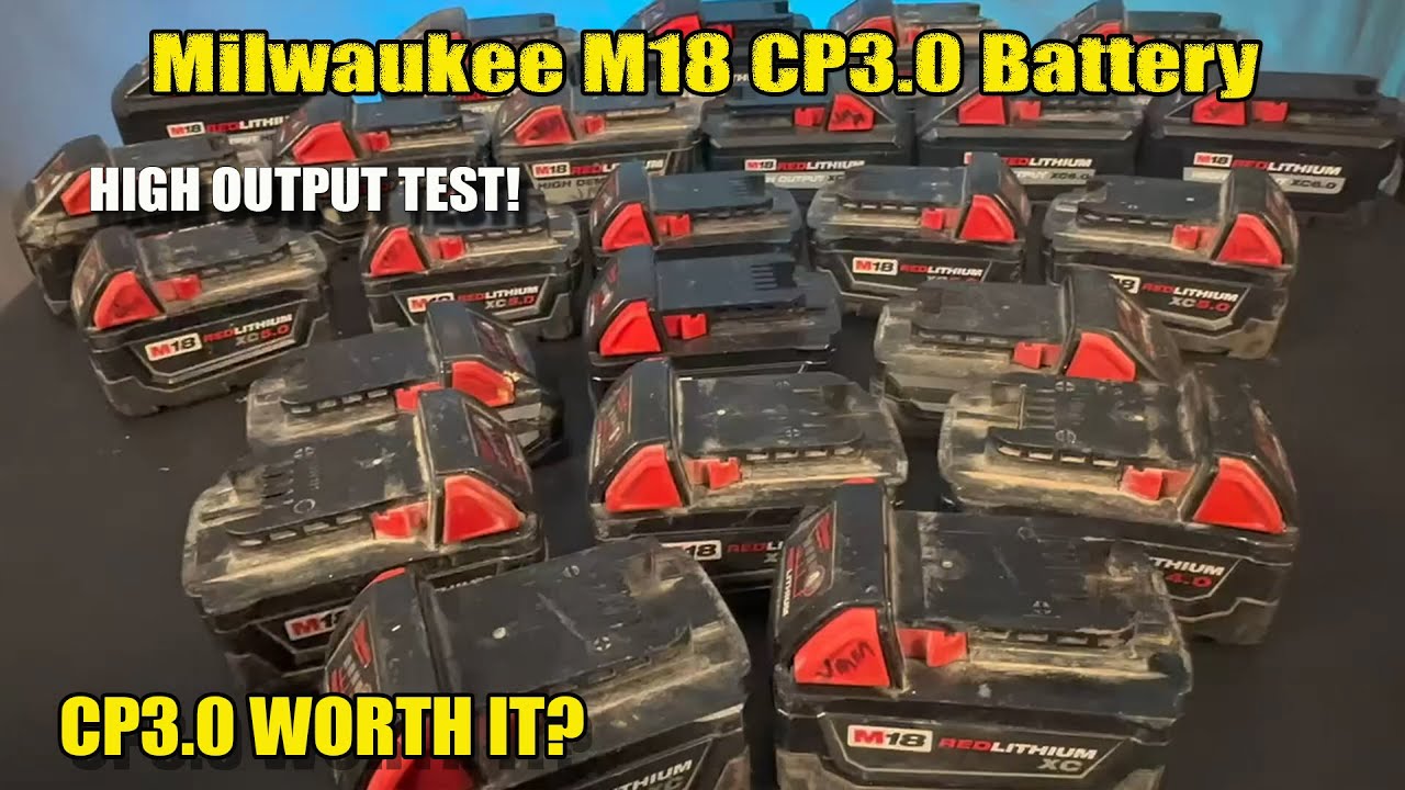 Milwaukee M18 CP3.0 Battery Review | High Output Test – Worth the ...