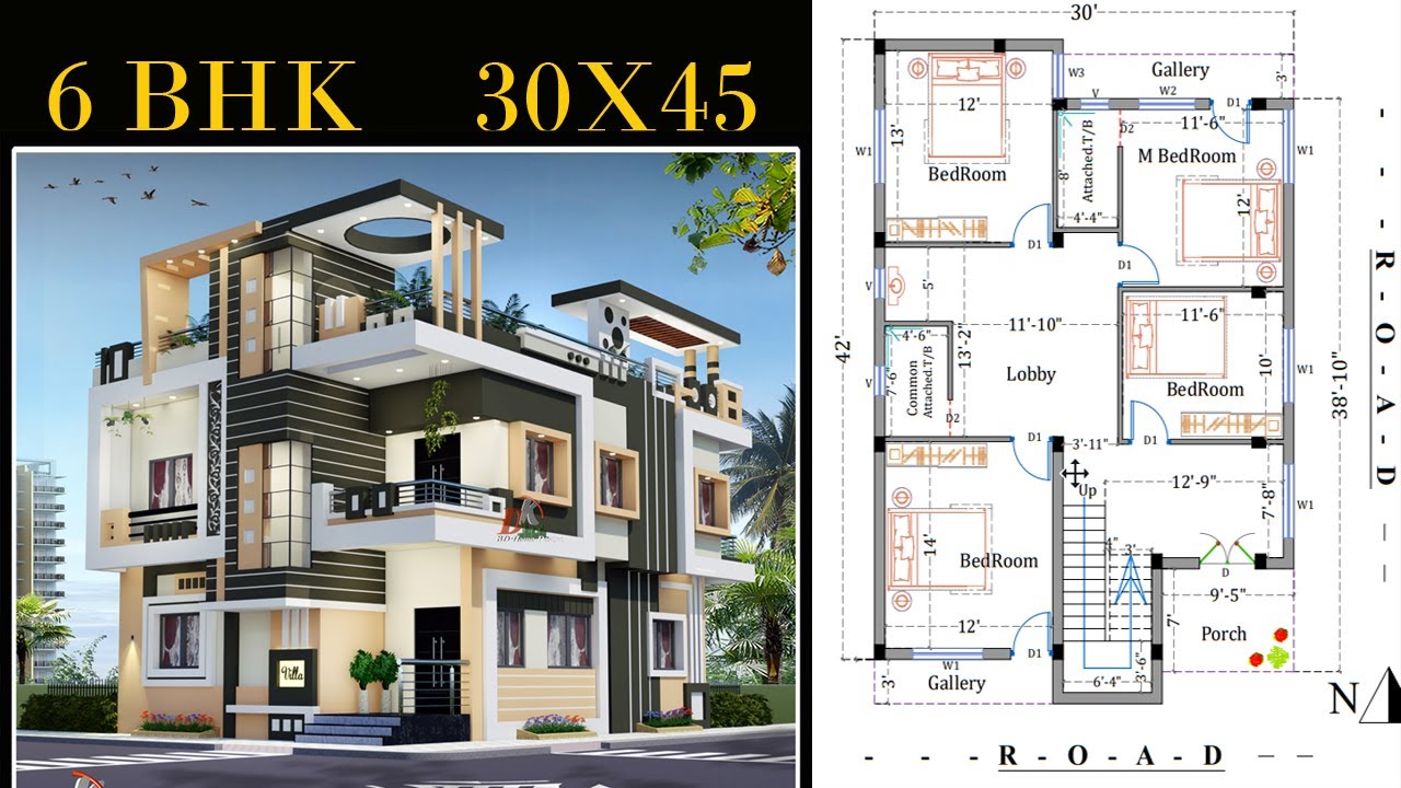 Modern House Elevation Designs | मकान का नक्शा | घर का फ्रंट डिज़ाइन ...
