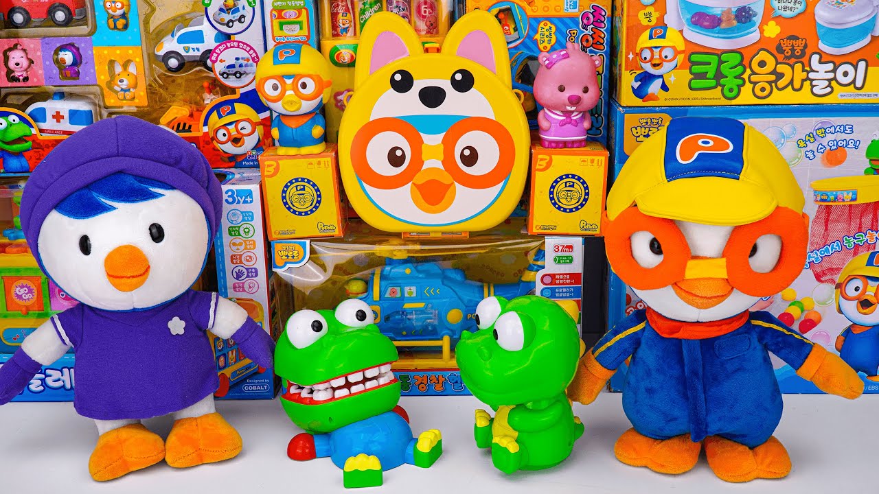 Unboxing Review Pororo ASMR | Pororo Toothbrush Playset | Pororo ...