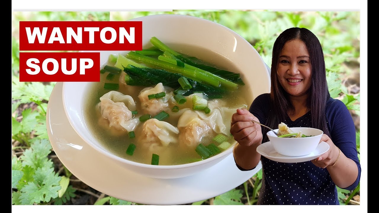 Delicious Thai-Style Wonton Soup | Dumpling Soup | Wantan Sup Recipe ...