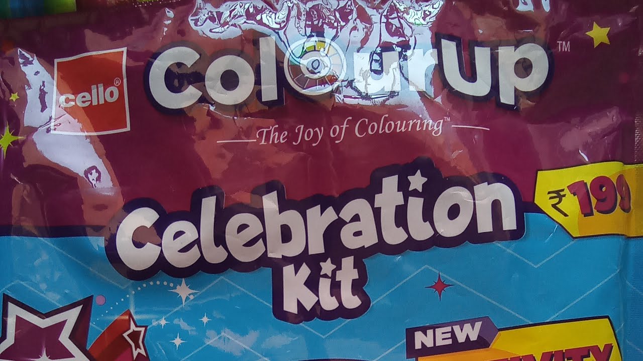 Cello ColourUp celebration kit II Cello ColourUp Hobby bag II Unboxing ...
