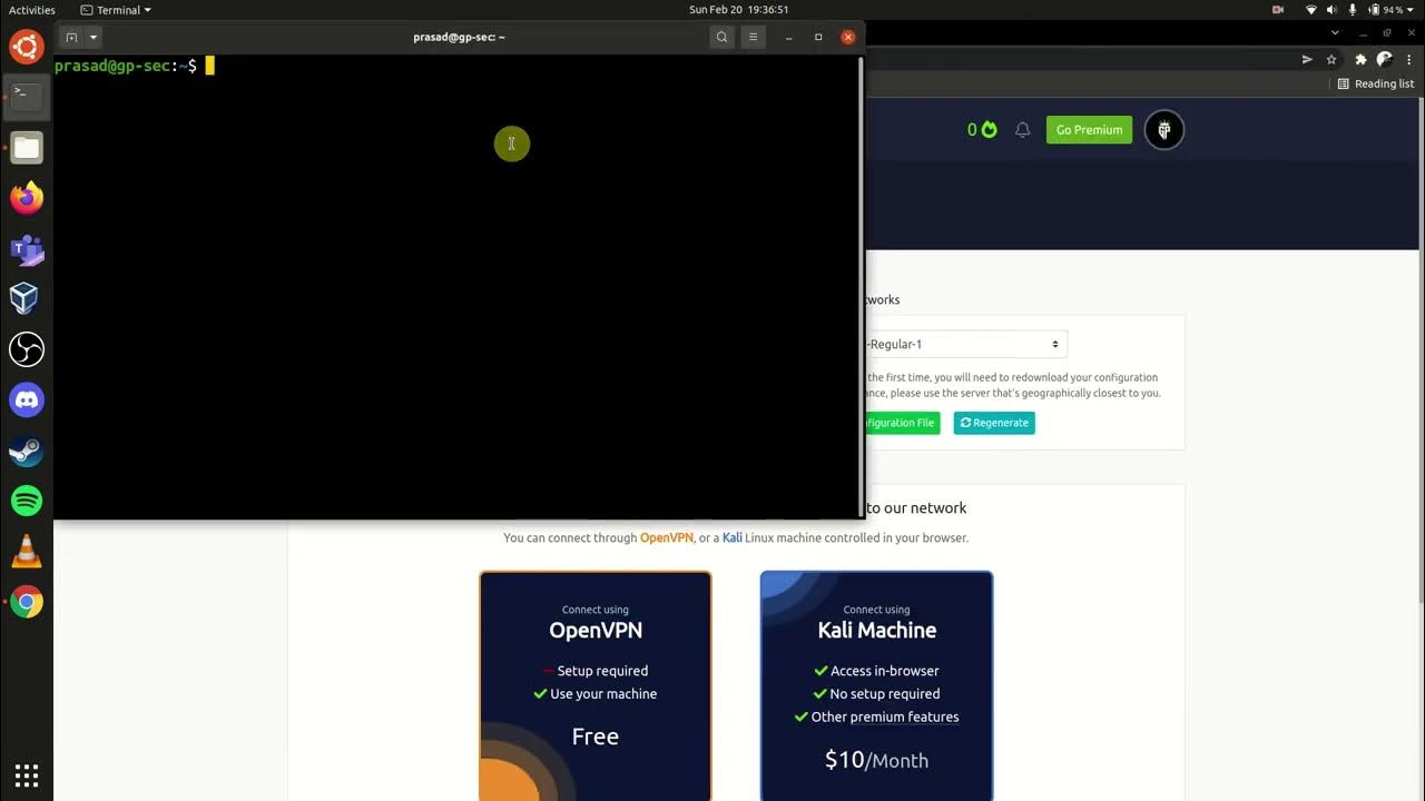 Access Machines/Rooms in TryHackMe via openvpn [2 Simple Steps] - YouTube