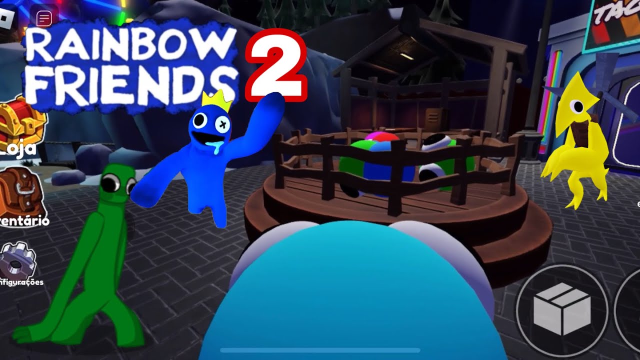 RAINBOW FRIENDS 2 - FOMOS EM PRIMEIRA PESSOA ATÉ O FINAL - YouTube