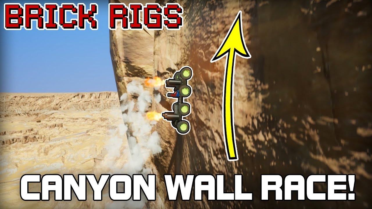 Multiplayer Canyon Wall Riding Challenge! (Brick Rigs #08) - YouTube