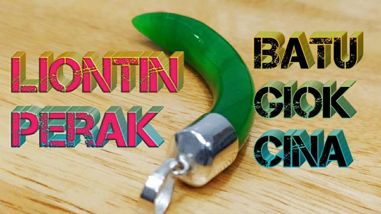 Liontin perak batu giok - YouTube