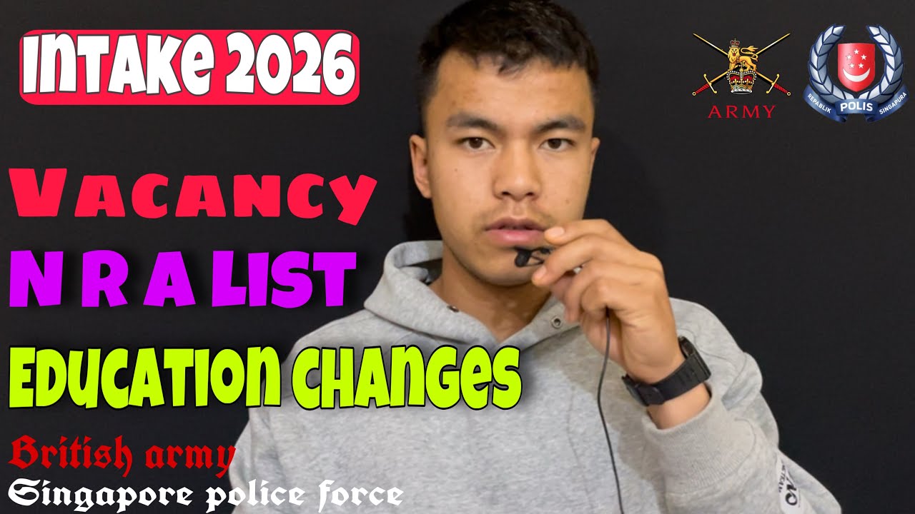 British Army 2026 Intake – New Vacancy & Requirements! #srmpvlog # ...