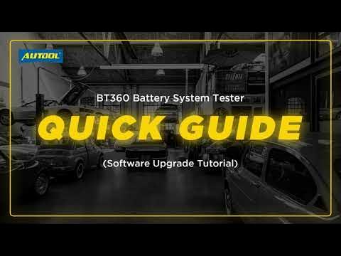 AUTOOL BT360 Battery Tester Software Upgrade Tutorial - YouTube