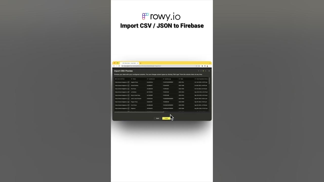 Upload Csv Json To Firebase Firestore In Seconds Firebase Developer