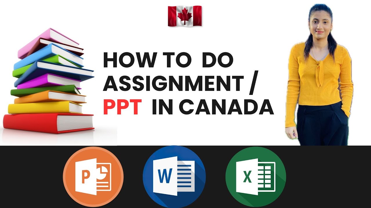 How to do assignments / PPT in Canada | Canva | International student ...