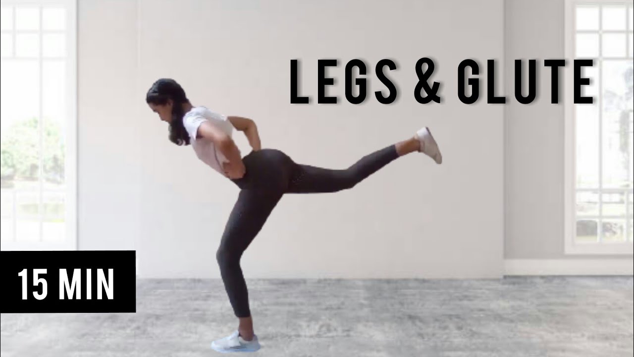 15 MIN AT HOME LEG/BUTT/THIGH WORKOUT (No Equipment) - YouTube