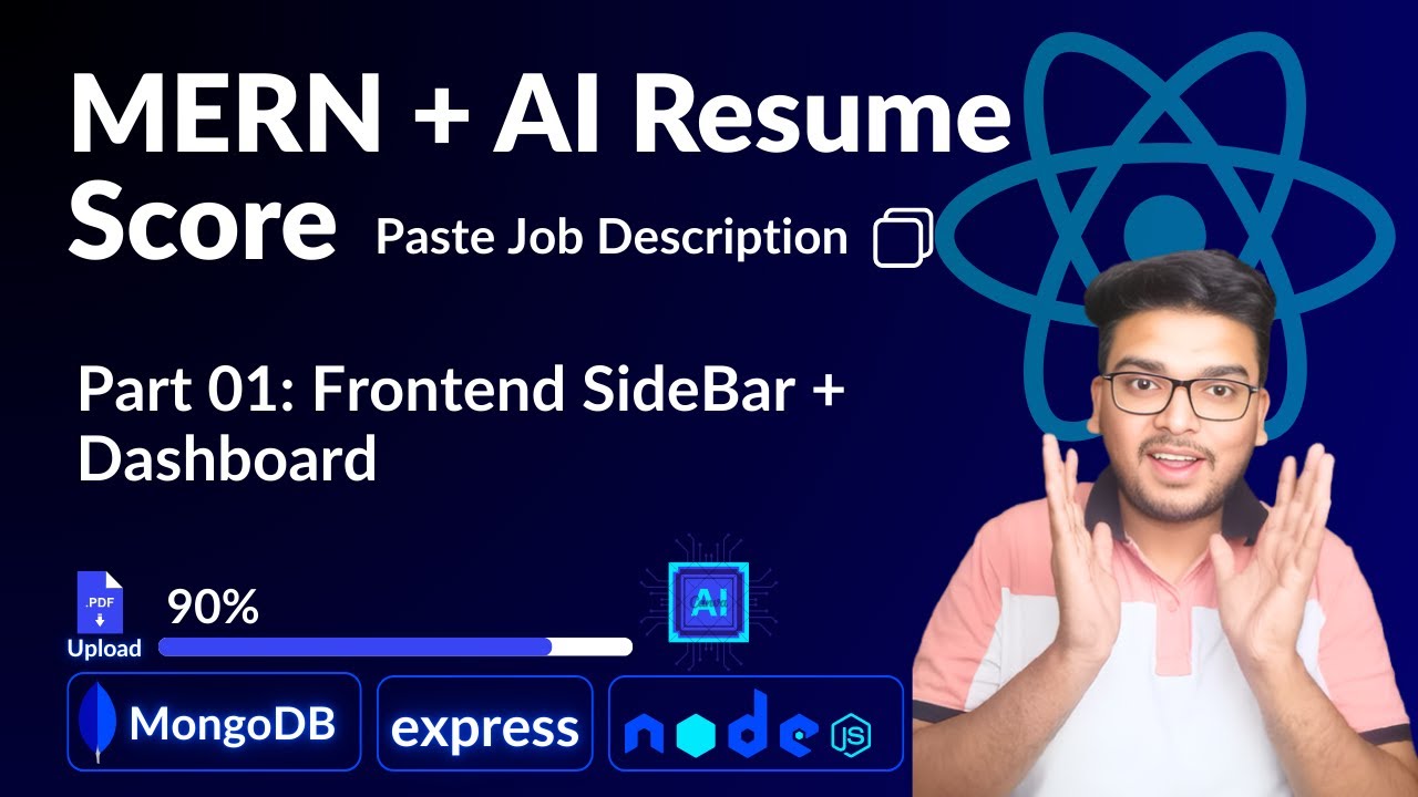 Part 01 Frontend SideBar +MERN Dashboard | AI Resume Scorer Project ...