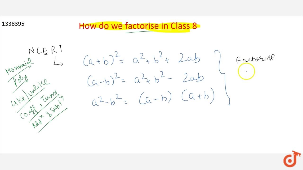 Factorisation - How to Factorise? - YouTube