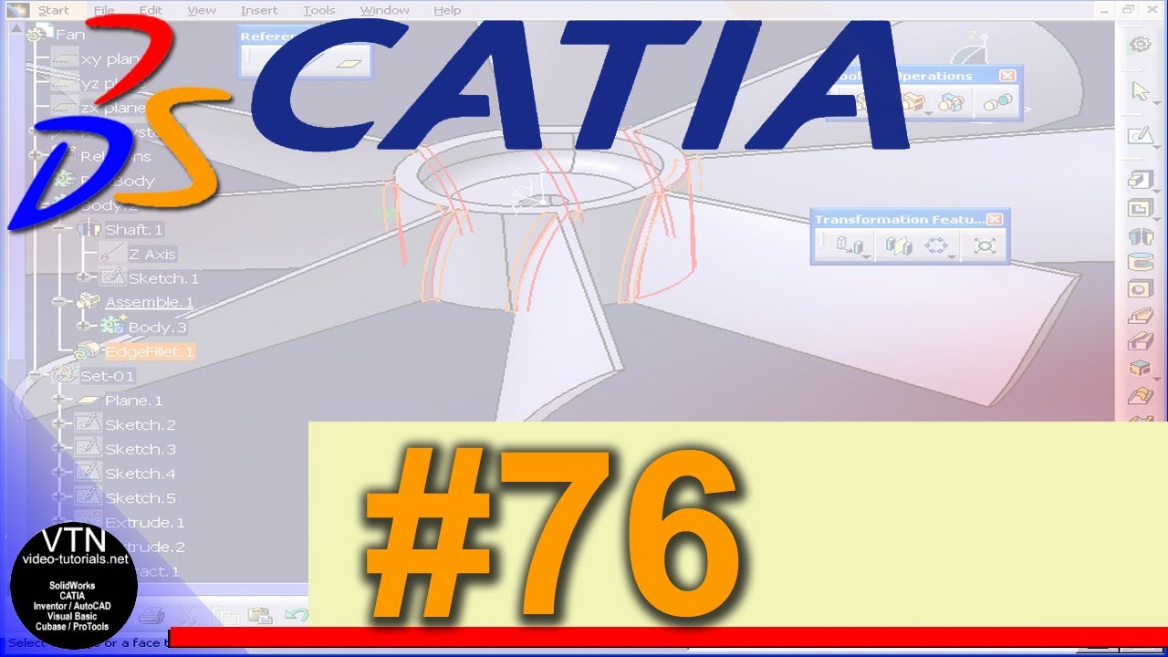 01-76 CATIA v5 TUTORIAL: ( Basic Assembly ) - YouTube