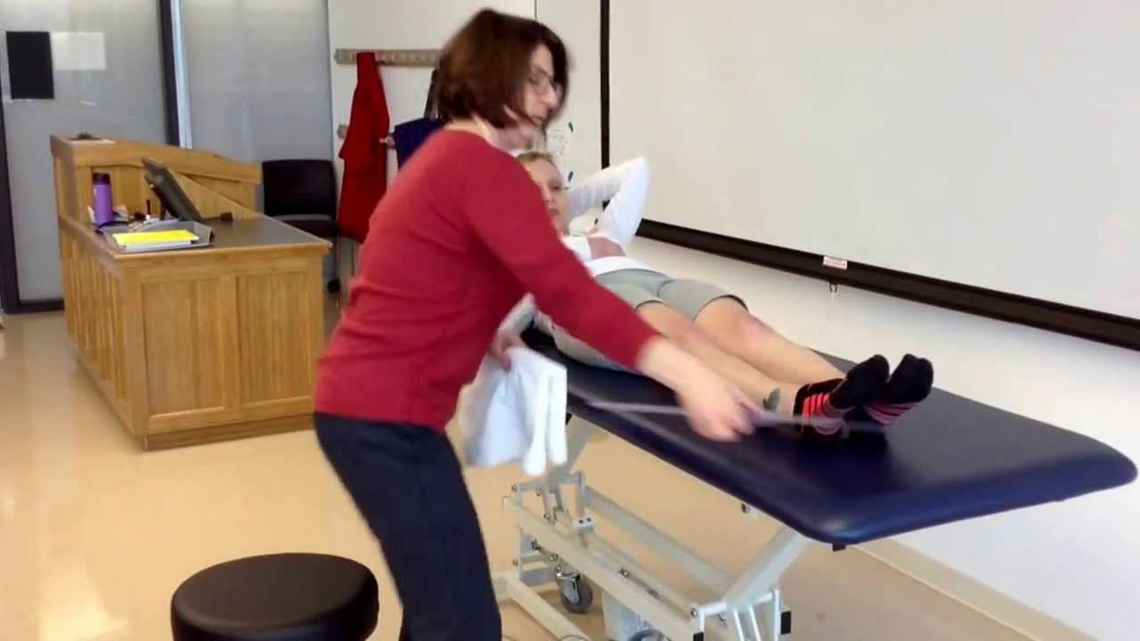2014 01 27, PTA 132L Knee Flexion ROM & MMT Part 1, Reed, Shelby - YouTube