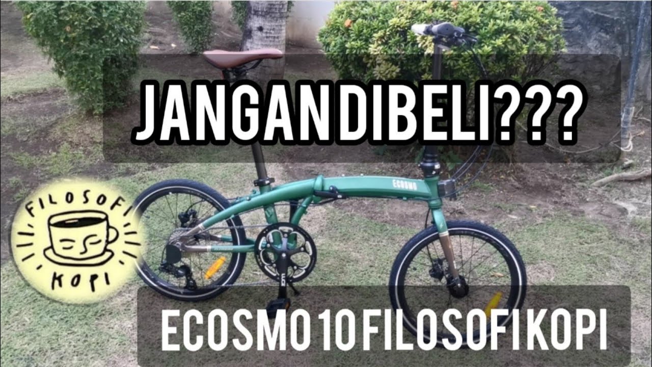 Element Ecosmo 10 Filosofi Kopi hijau (blue - brown) sepeda lipat bagus ...