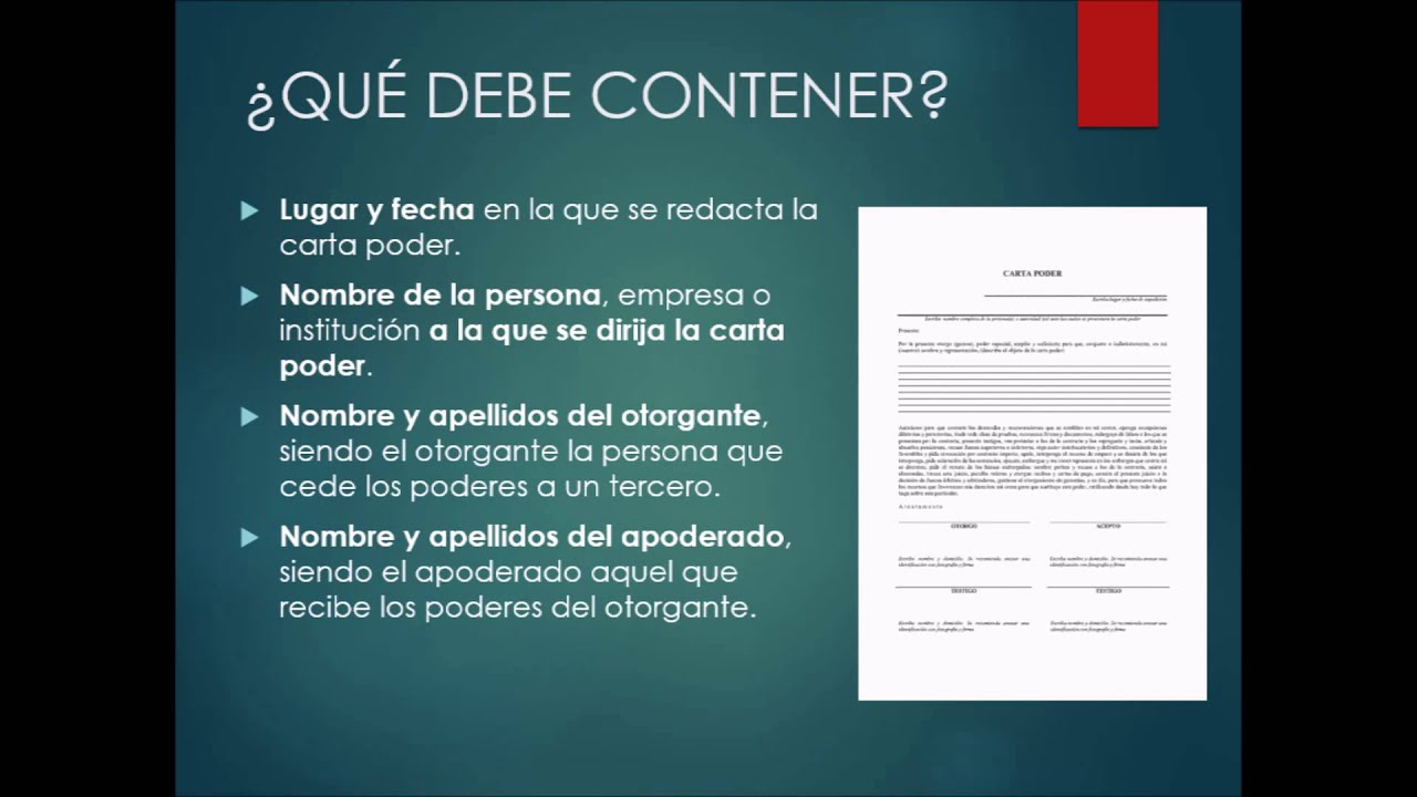 -TUTORIAL CARTA PODER- - YouTube