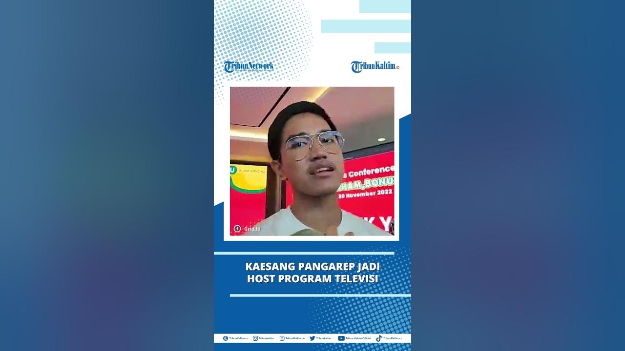 Kaesang Pangarep Debut Jadi Host Program Televisi - YouTube