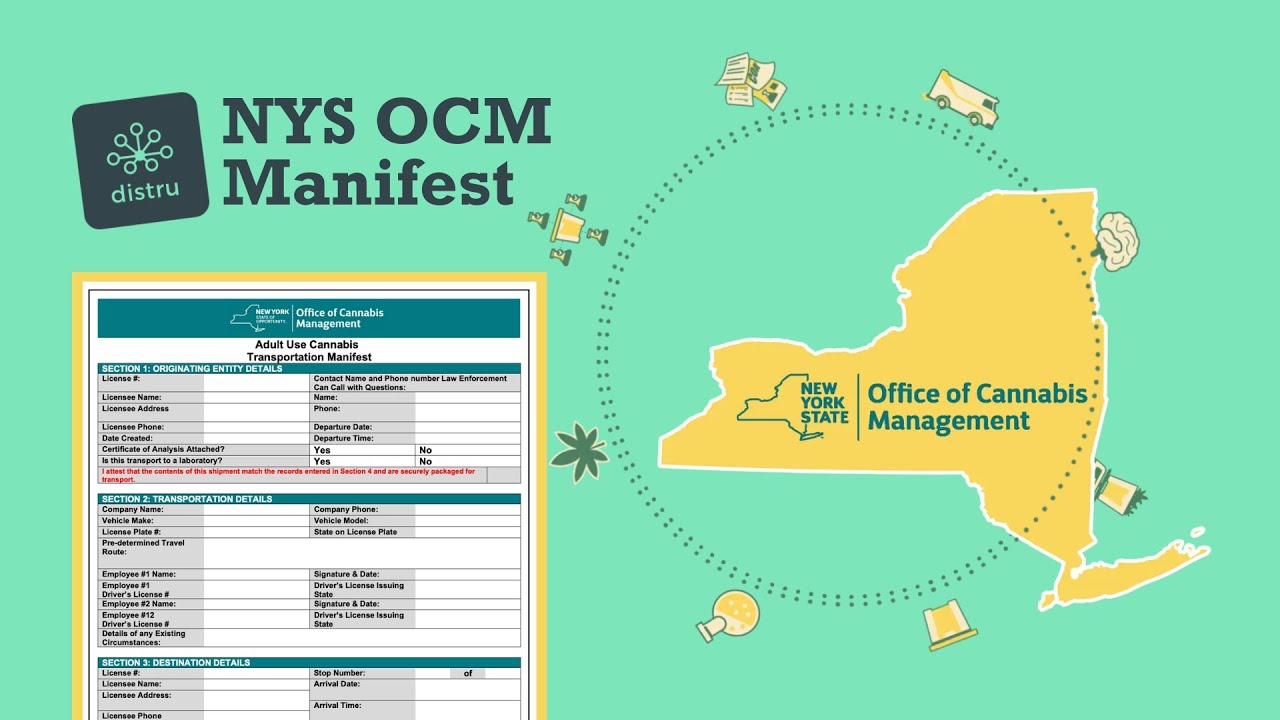 How to Create a NYS OCM Manifest for Cannabis Operators - YouTube