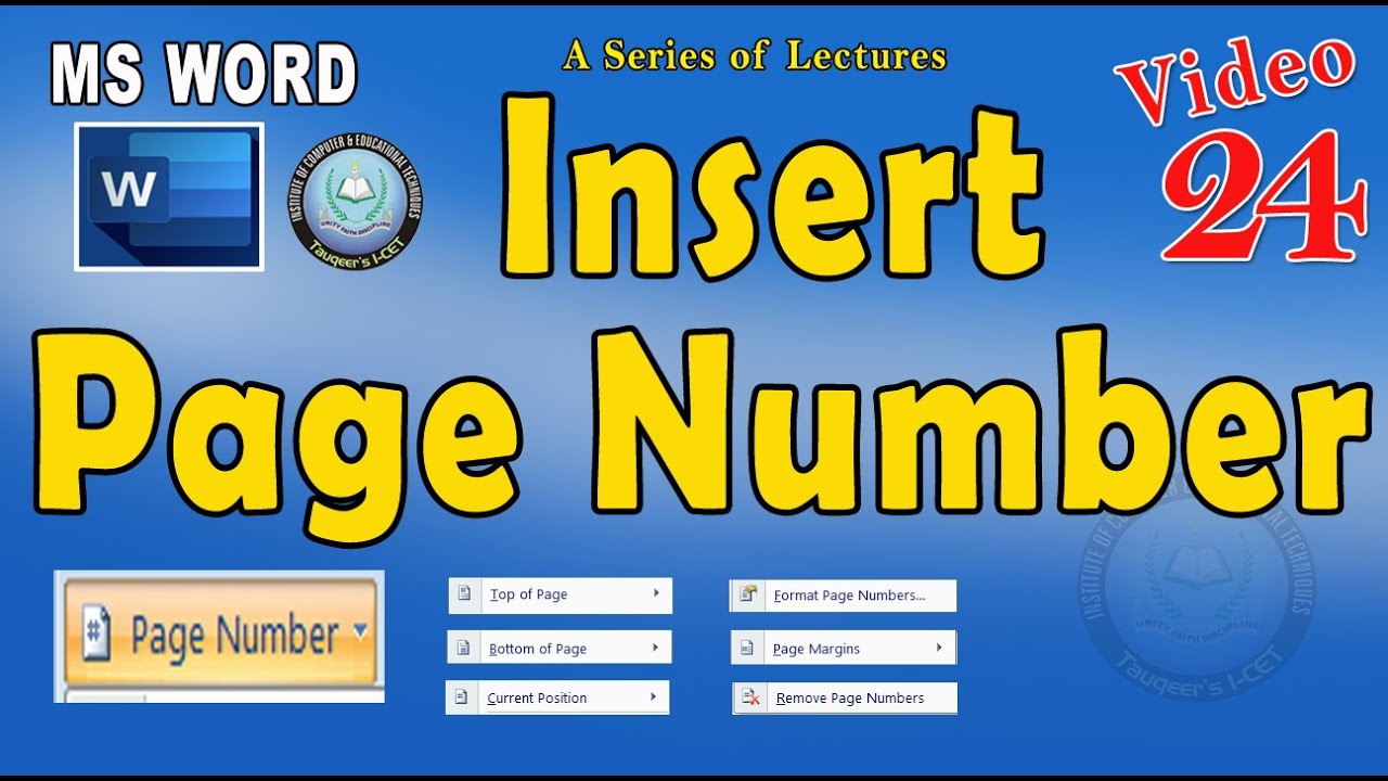 Ms Word Page Number How To Insert Page Number In Ms Word YouTube ms-word-page-number-how-to-insert-page-number-in-ms-word-youtube