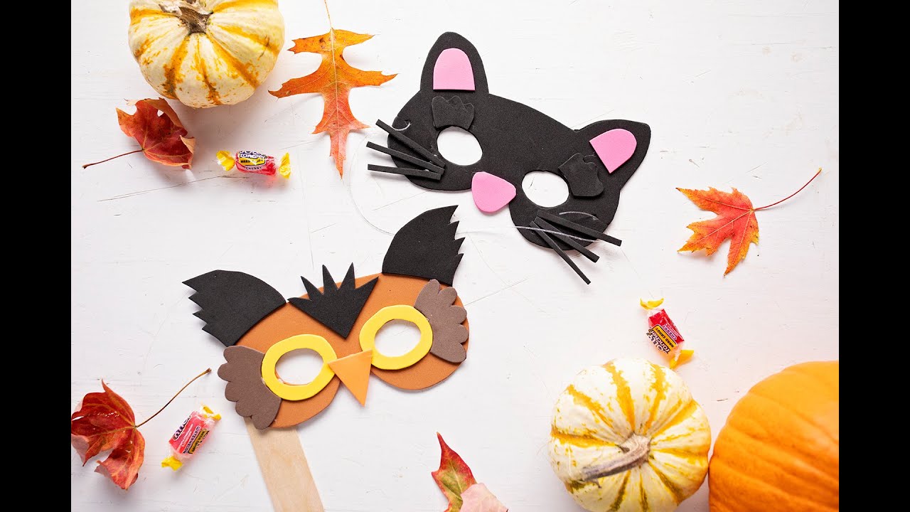 Easy DIY Animal Masks From Craft Foam | Welcome to Nana's - YouTube