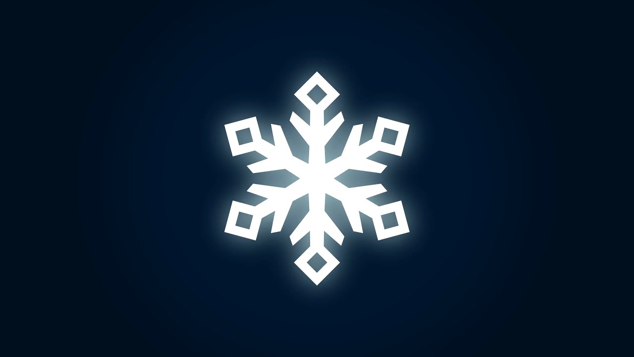 Glowing Spinning Snowflake Looping Screensaver Background Copyright ...