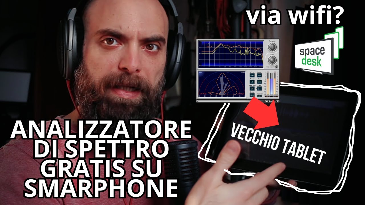 Trasforma il Tuo vecchio tablet/smartphone in un Analizzatore di Spettro Gratuito per la Tua DAW ...